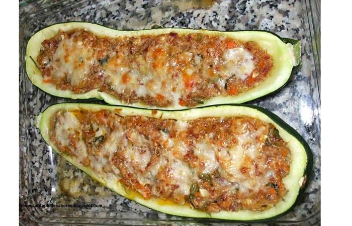 Courgette recheada com atum - Receitas Para Todos os Gostos
